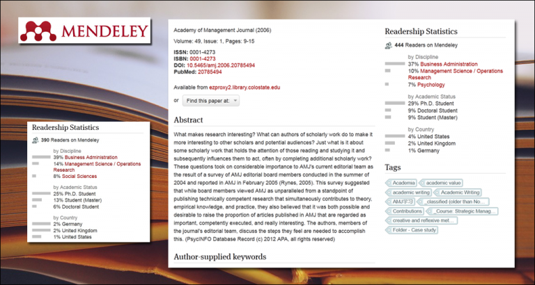 What Libraries Can Learn from Mendeley | ZBW MediaTalk