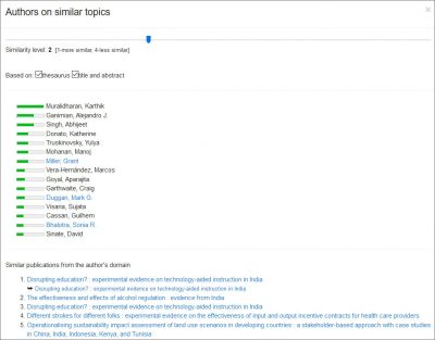 Researcher Profiles in EconBiz: Semi-Automated Generation Based on ...